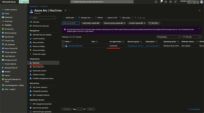 Enabling SSH Extension Azure Arc-Enabled Servers
